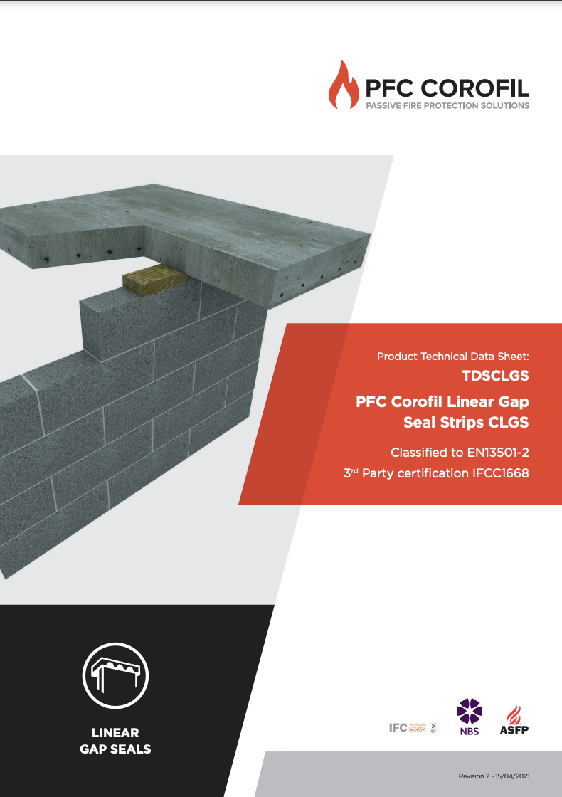 PFC Corofil Linear Gap Seal Strip CLGS | PFC Corofil